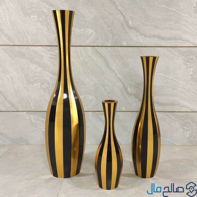 گلدان آینه ای کنار سالنی سه سایزی عمده در بازار صالح آباد | صالح مال