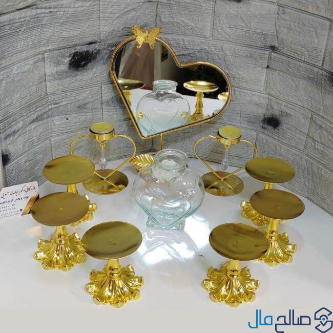 ست هفت سین فلزی پایه دار نخل عمده در بازار صالح آباد تهران صالح مال